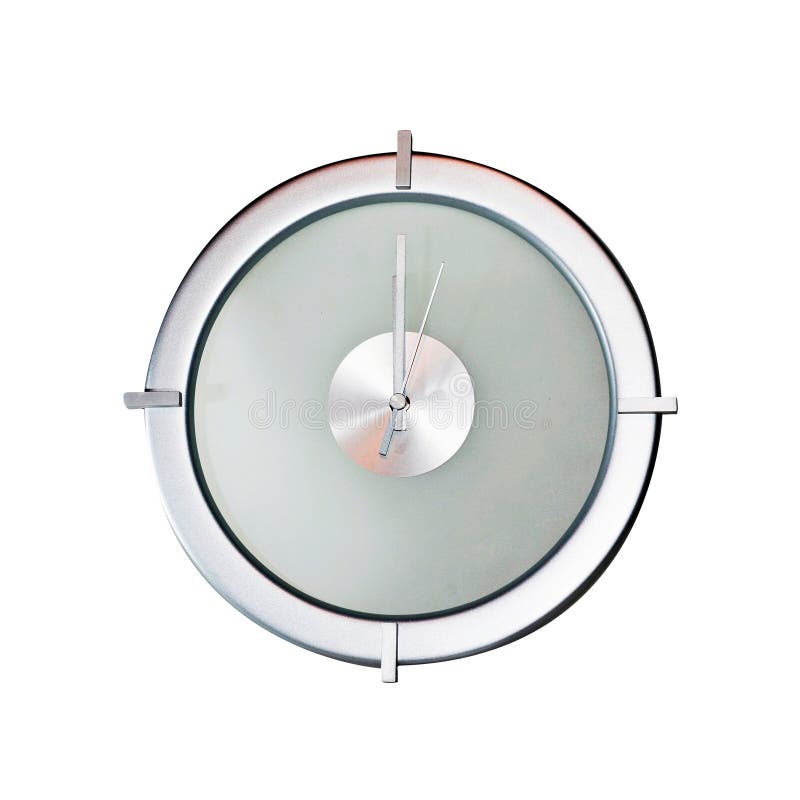 Silver clock stock image. Image of instrument, clock, silver - 8936023