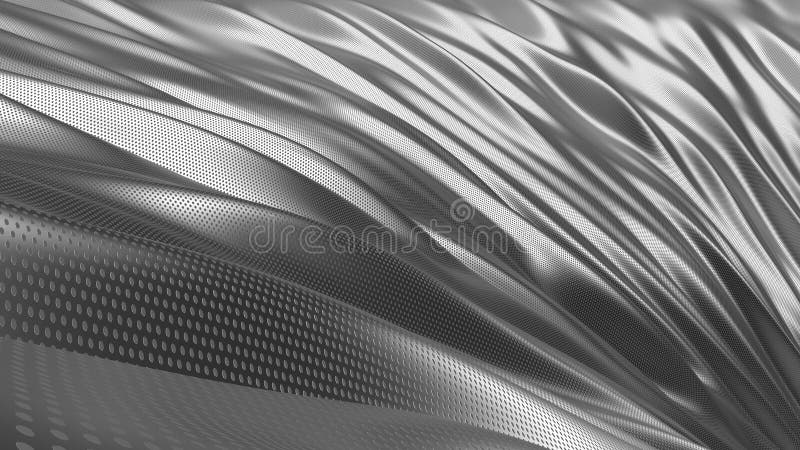 Silver Cloth with Pattern of Shiny Circles. Luxury Fabric Background ...