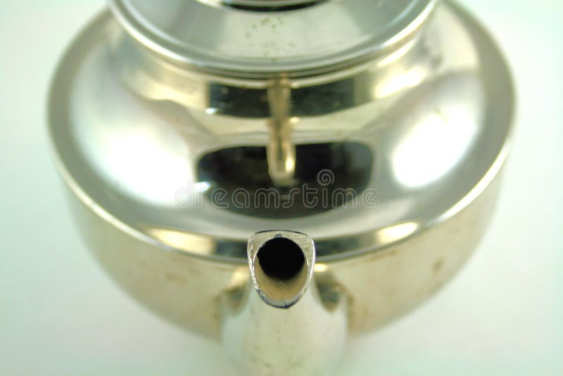 Silver Coffee Pot stock photo. Image of aroma, white - 12183070