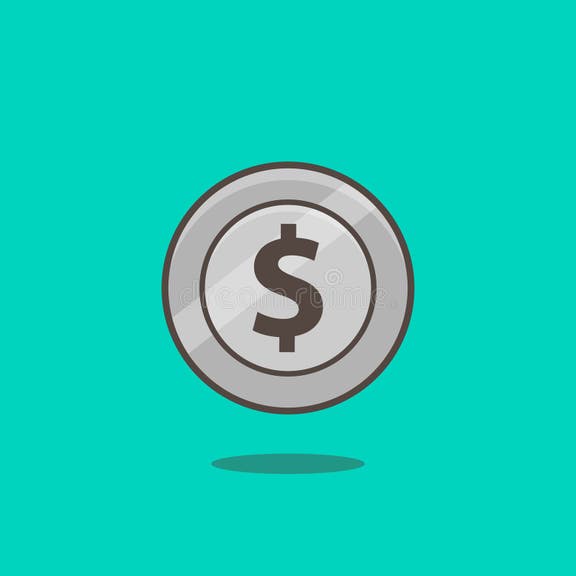 Silver Coin Game stock vector. Illustration of vector - 305054699