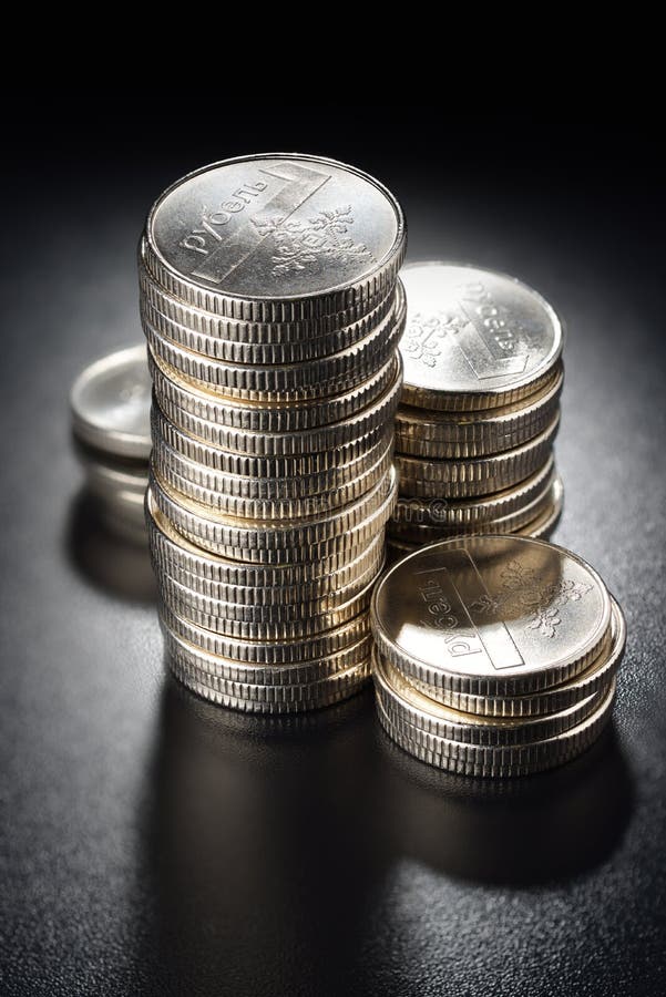 Silver coin stacks stock image. Image of finance, background - 88850527