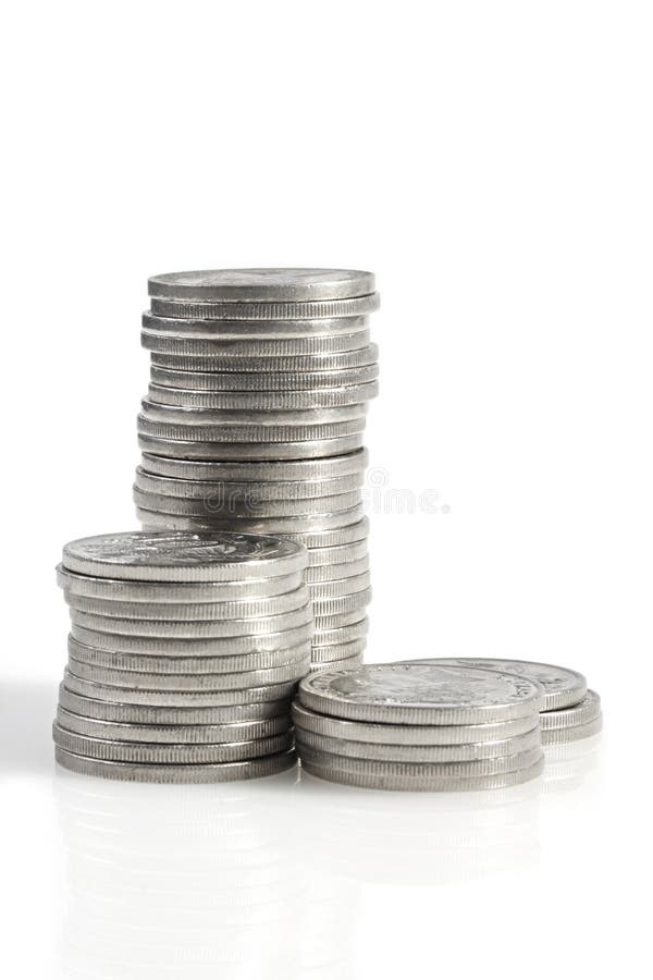 Silver coins stock image. Image of dollars, power, finance - 6889