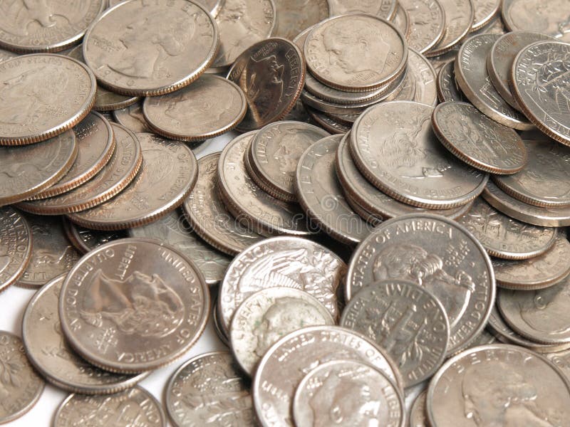 Silver coins stock photo. Image of currency, economic - 5830678
