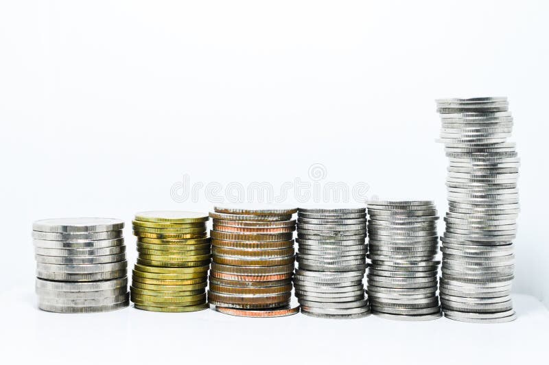Silver Coins Align Vertical Stock Photos - Free & Royalty-Free Stock ...