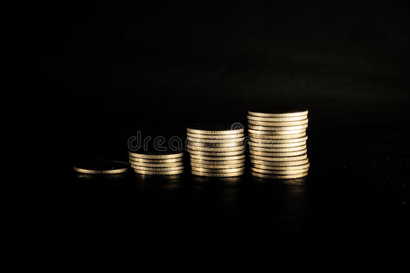 Coins Set in Groups ,stack of Coins, Graphics for Illustrations Stock ...