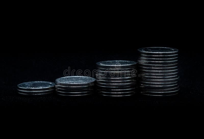 Silver Coins, Coins Set in Groups ,stack of Coins, Graphics for ...