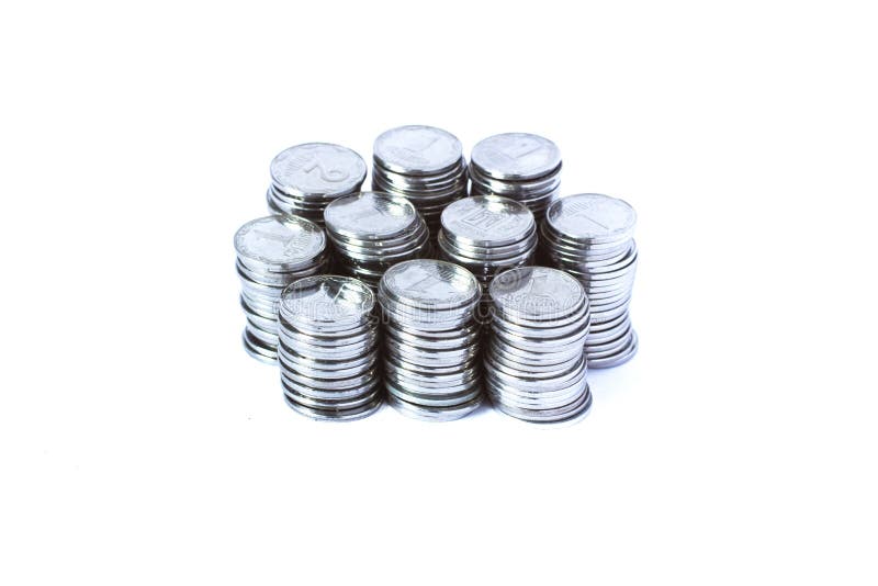 Silver coins,finance stock image. Image of freshness - 39568049