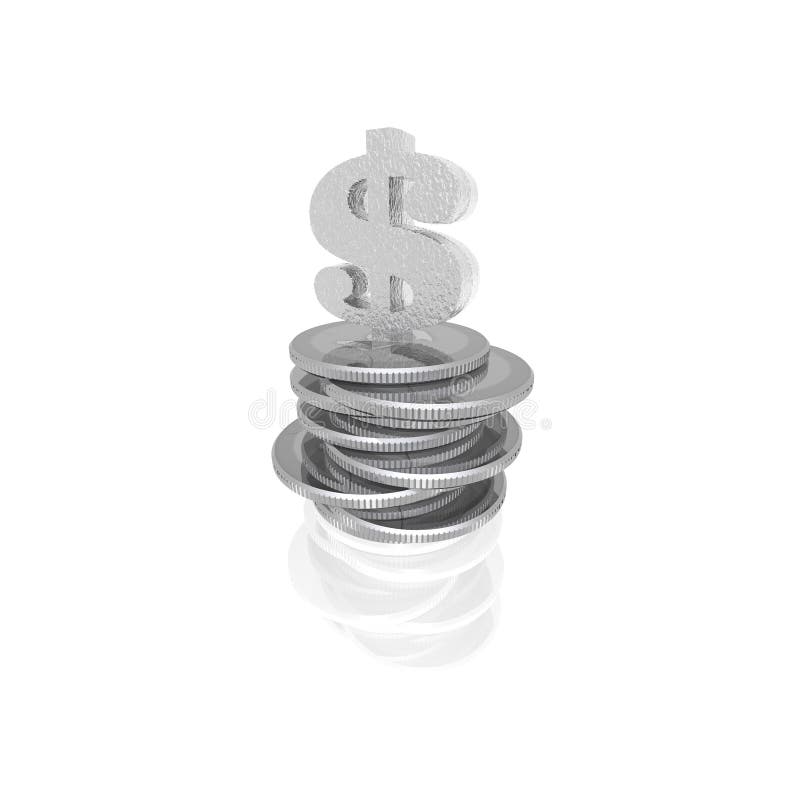 Silver Coins Stock Illustrations – 6,990 Silver Coins Stock ...