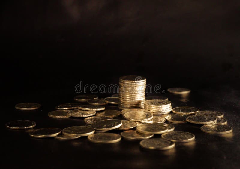 Coins Set in Groups ,stack of Coins, Graphics for Illustrations Stock ...