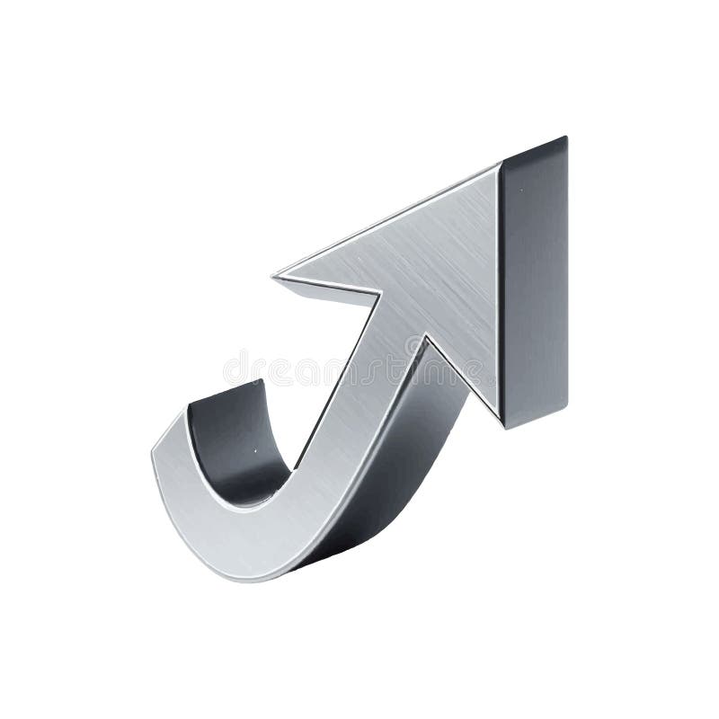 Logo With Silver Arrows Pointing Up