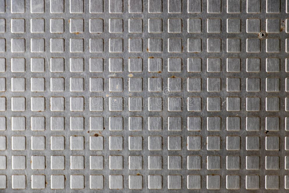 Silver Color Square Shape on Metallic Material Stock Photo - Image of ...