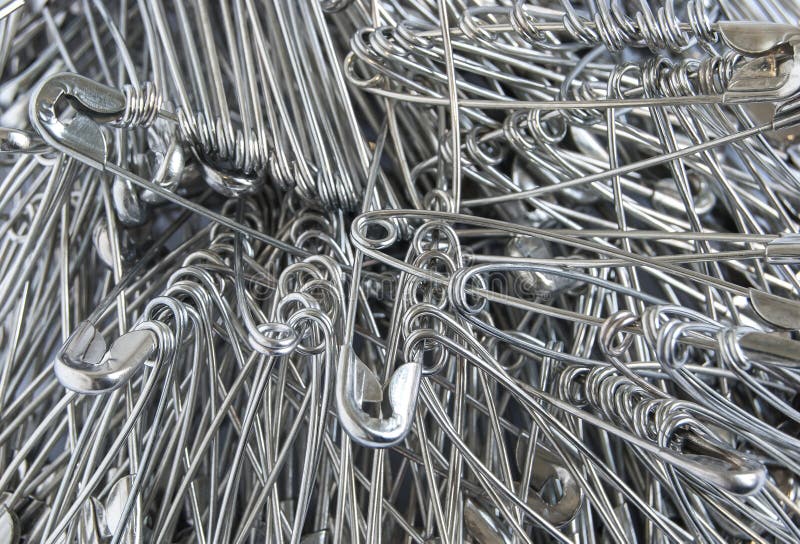 Silver Colored Big Safety Pins Stock Photos - Free & Royalty-Free Stock ...