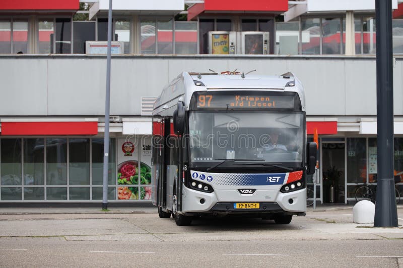 Silver Colored City Bus of RET in Rotterdam Editorial Stock Image ...