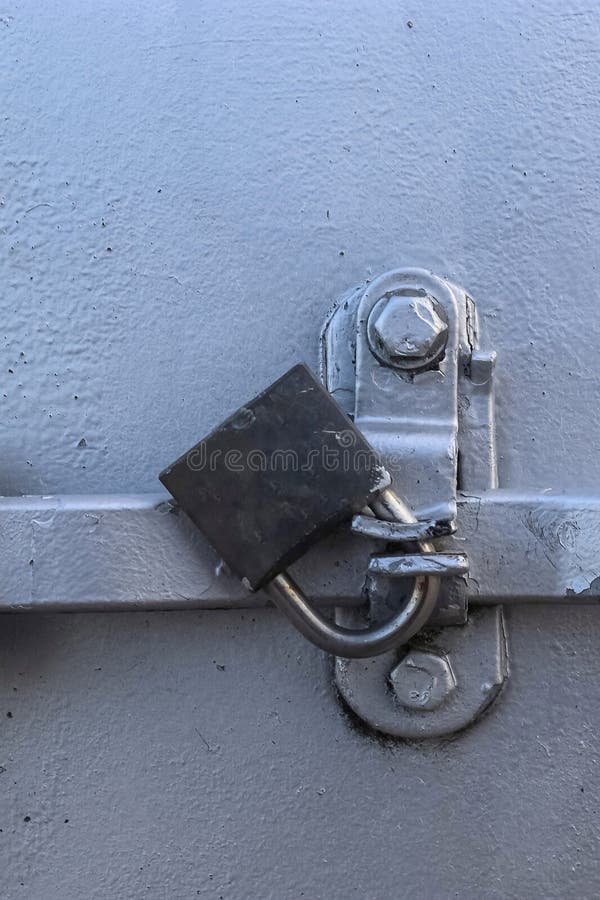 Silver Colored Industrial Intermodal Shipping Container Door Lock ...