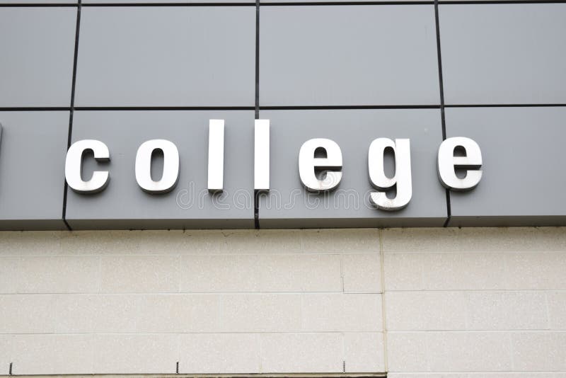 Late college sign stock image. Image of coloured, silver - 82369309