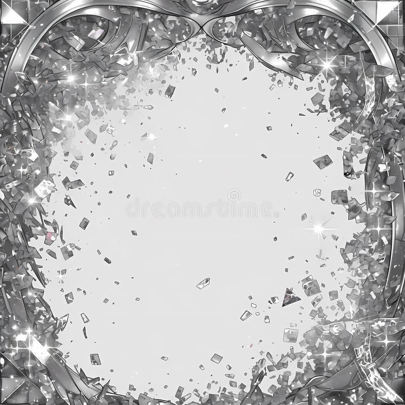 Silver Confetti Diamond Overlay Stock Illustration - Illustration of ...