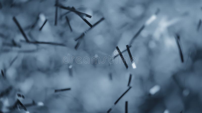 Silver Confetti Particles Burst in Slow Motion, Flying in the Air Stock ...