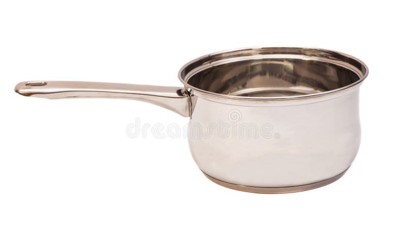 Silver cooking pot stock image. Image of cookware, gray - 21741857
