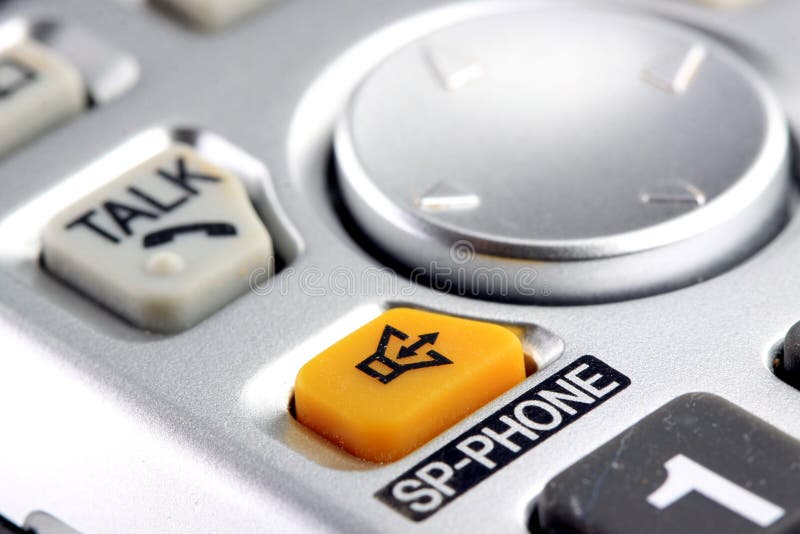 Silver Cordless Phone Keypad Closeup Stock Image - Image of mobile ...