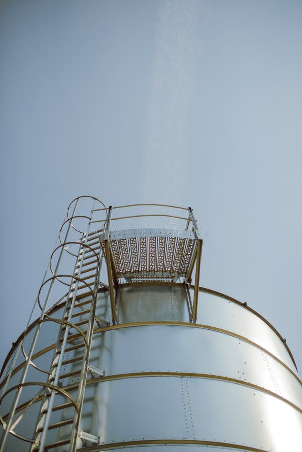 Corn silo stock image. Image of farm, corn, building - 16358645