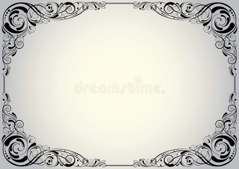 Silver corner background stock vector. Illustration of baroque - 54934371