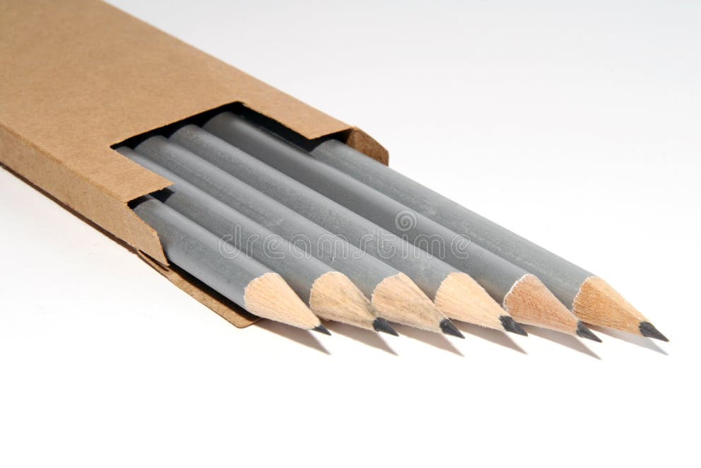 Silver crayons stock image. Image of school, grey, pencil - 13433175