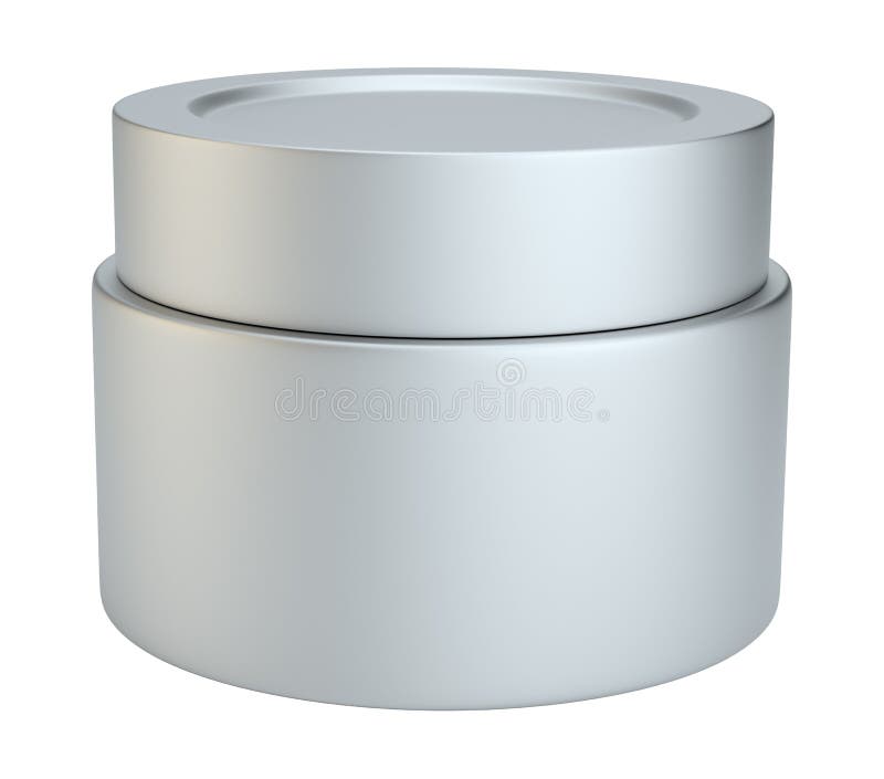 Silver Cream Bottle Package Stock Illustration - Illustration of makeup ...