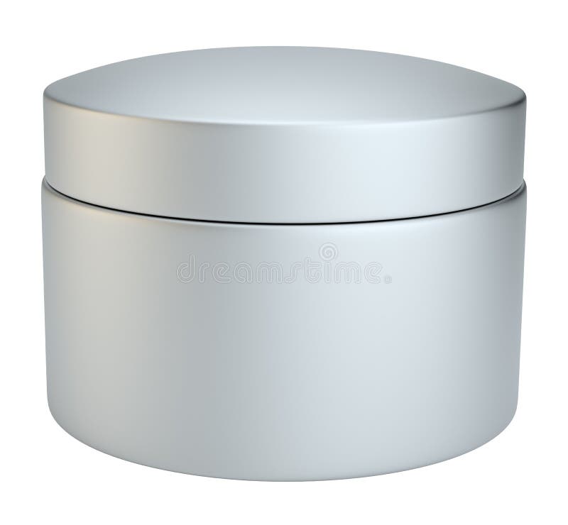 Silver Cream Bottle Package Stock Image - Image of health, fashion ...