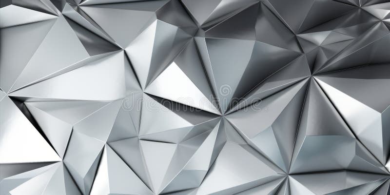 Silver Creative Abstract Geometric Texture. Stock Photo - Image of ...