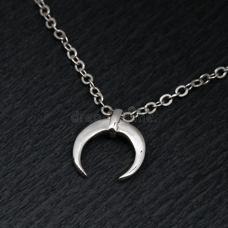 Crescent silver moon stock photo. Image of body, golden - 46267472