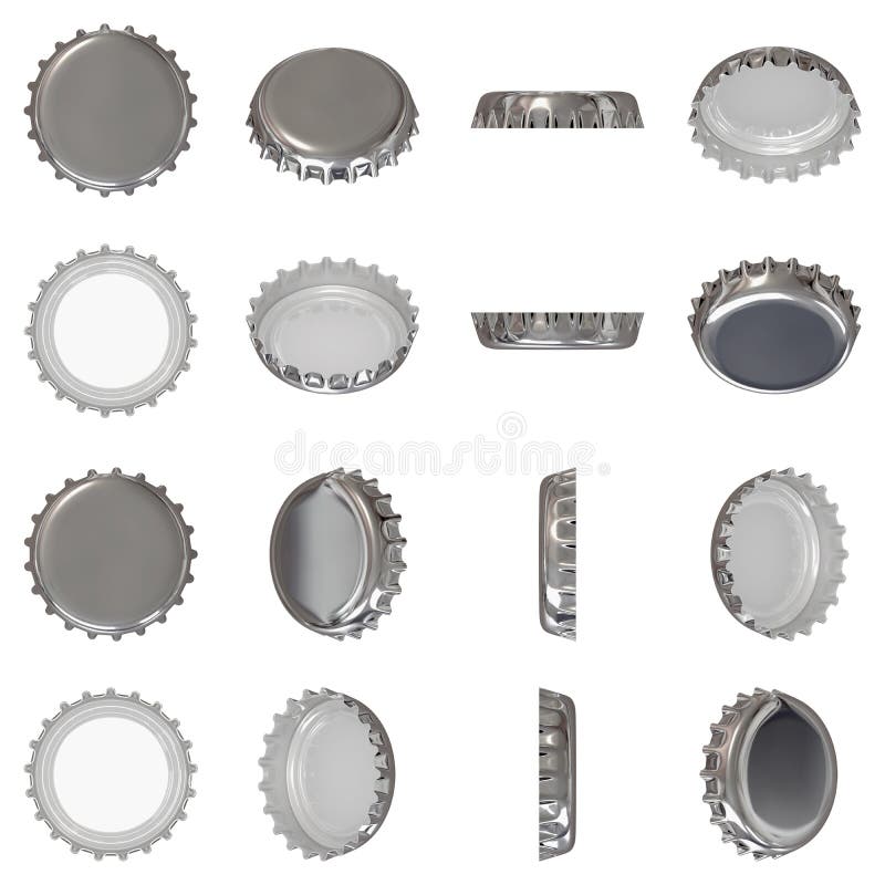 Silver crown cap stock illustration. Illustration of metal - 22617542