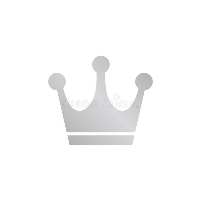 Silver Crown Icon Illustration Set Stock Vector - Illustration of icons ...
