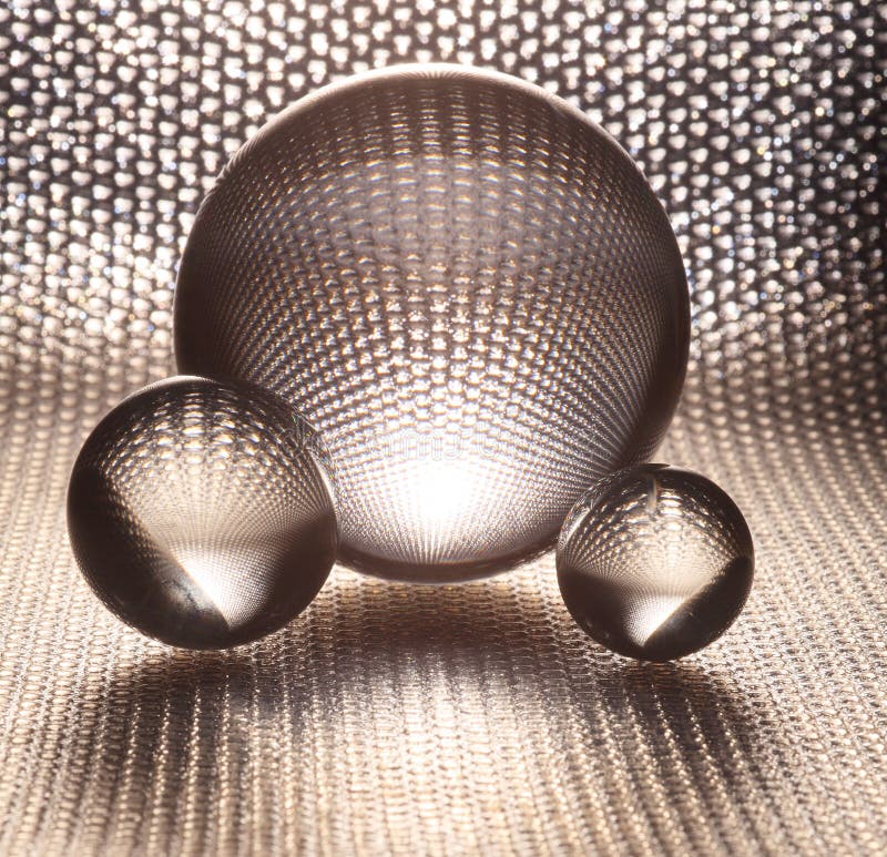 Silver crystal glass balls stock photo. Image of close - 9536486