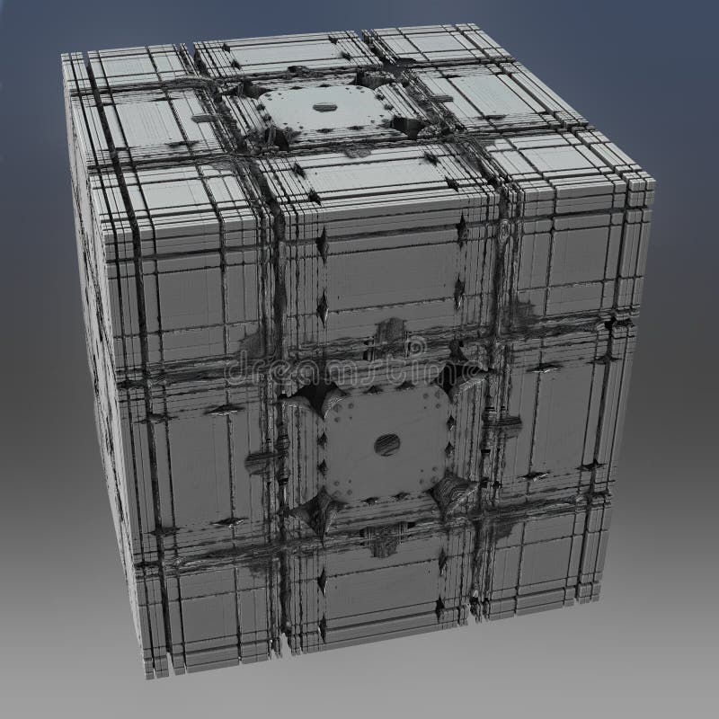 Silver Cube stock illustration. Illustration of cuboid - 88060382