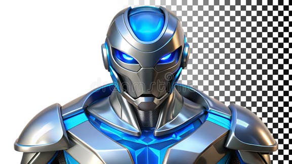 Silver Cyborg Head, Futuristic Robot, Sci-fi Android, Tech Character ...