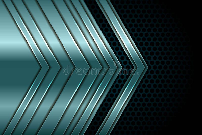 Silver 3d Green Abstract Arrow Overlap Dimension Background Stock ...