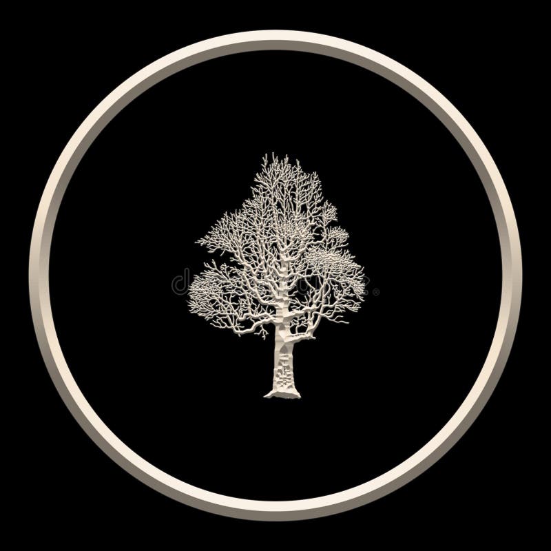 Silver 3D Icon on Black Background. Logo Design, for the Website Stock ...