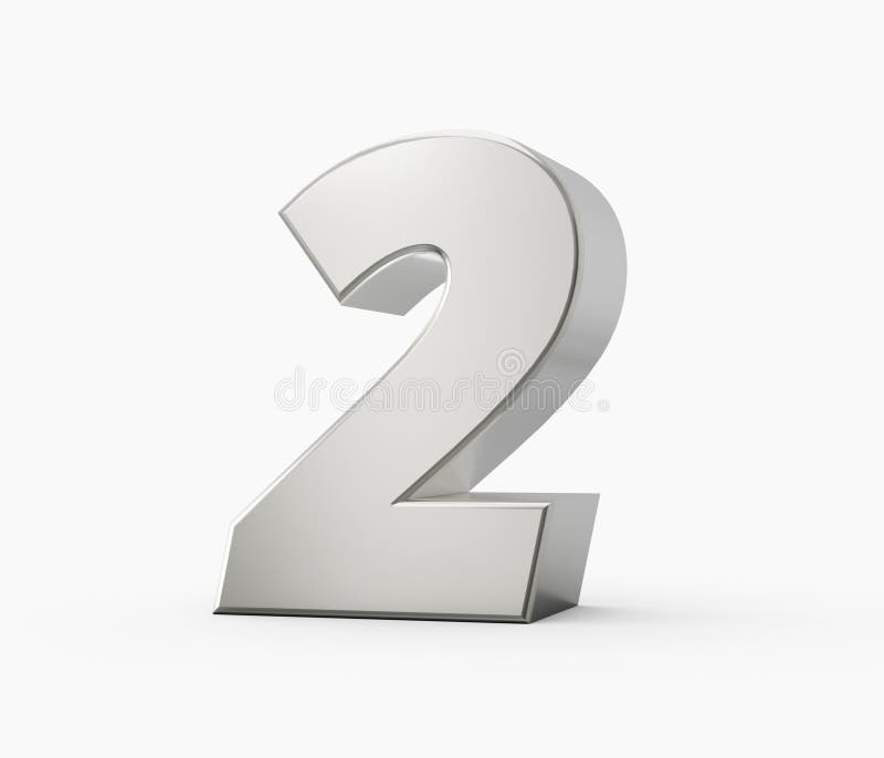 3d Shiny Silver Number 96 Ninety Six 3d Silver Number Isolated on White ...