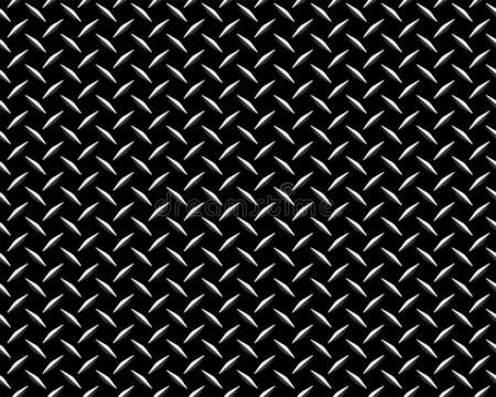Silver Diamond Plate Seamless Pattern on Black, 3D Dark Texture Stock ...