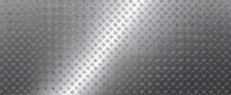 The Silver Diamond Plate Surface with Reflective Texture and Elegant ...