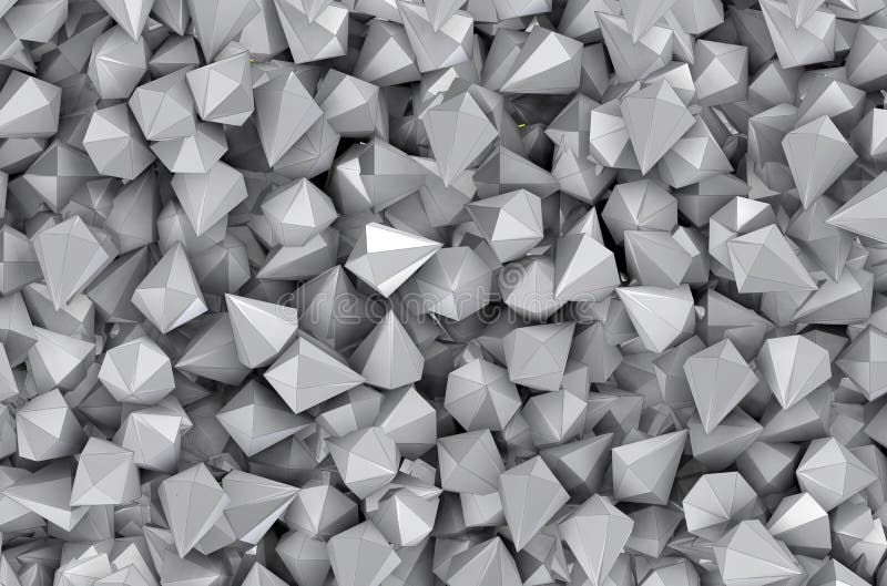 Silver Diamonds in Full Space Stock Illustration - Illustration of ...