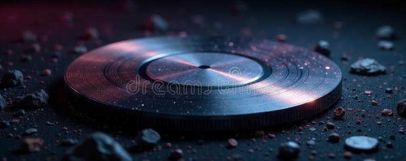 Silver Disc, Inky Black Backdrop, Cosmic Dust, Astronomy, Lunar ...