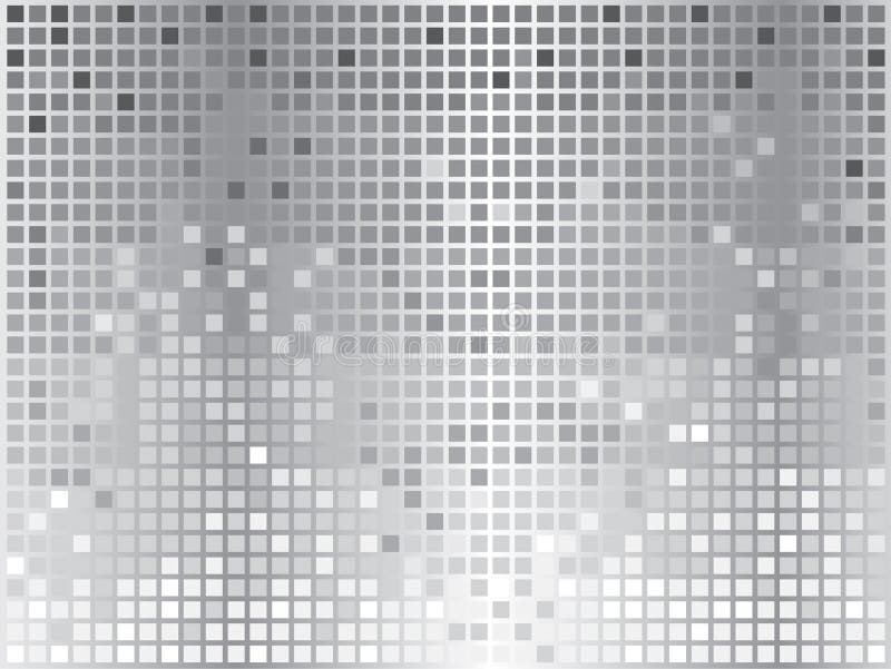 Silver Mosaic Abstract Background Stock Illustration - Illustration of ...