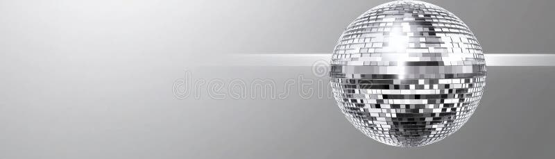 Silver Disco Ball Abstract Minimalist Composition, Disco Ball, Mirror ...