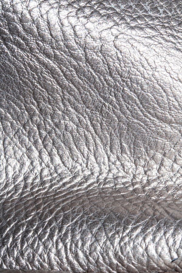 Silver Distressed Leather Crumbled Old Texture Folds for Background ...