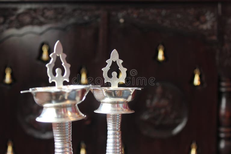 Silver diya stock photo. Image of deeparadhana, prayer - 89790558