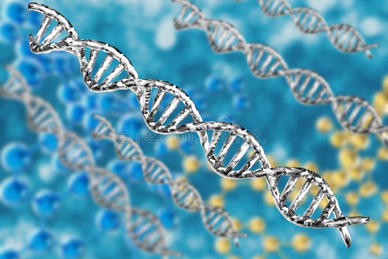 Silver dna structure stock illustration. Illustration of atom - 79184949