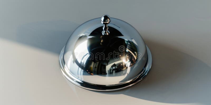Silver Dome with a Silver Top Stock Image - Image of chrome, reception ...
