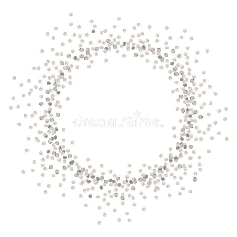 Silver dot round stock illustration. Illustration of foil - 112293626