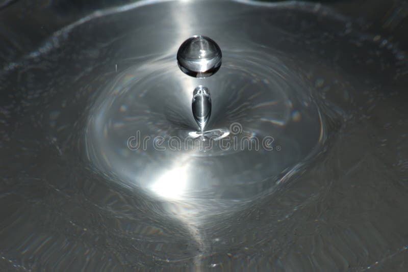 Silver drop stock photo. Image of metal, blue, glass, closeup - 13706